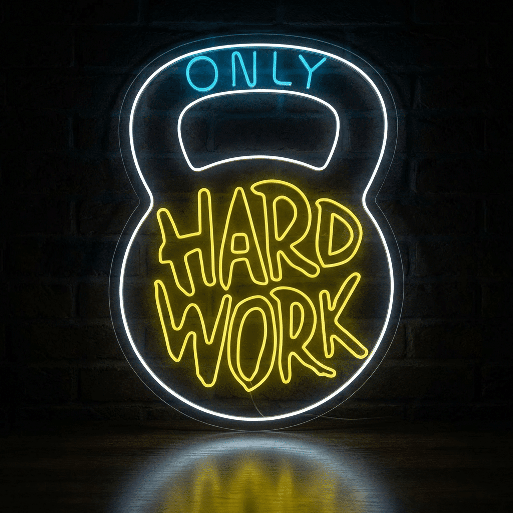 Neón Only Hard Work | Espacio Neón